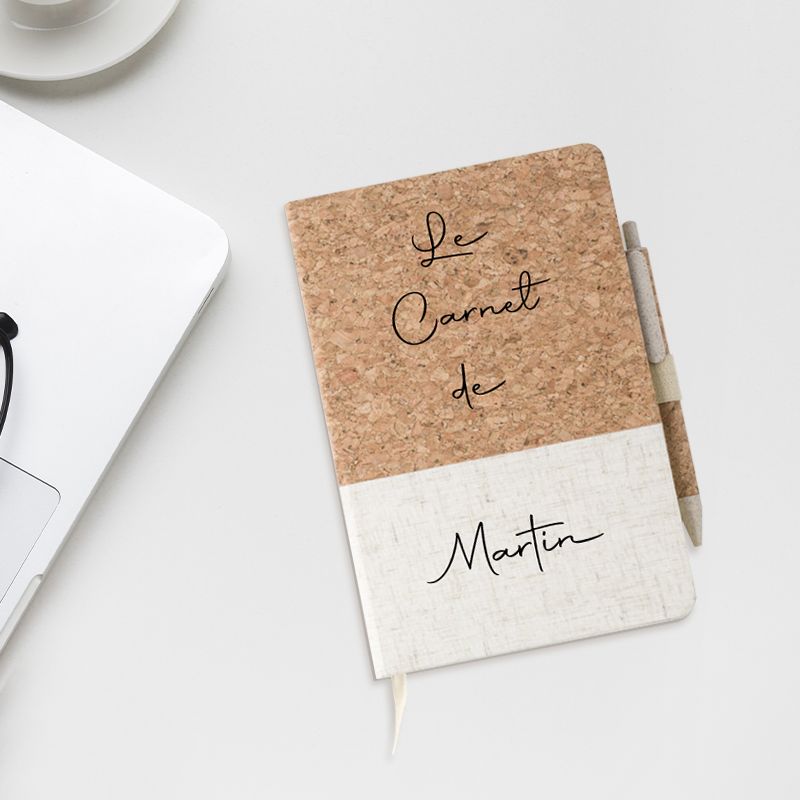 Carnet de note bambou personnalisé + Stylo | Custom-it